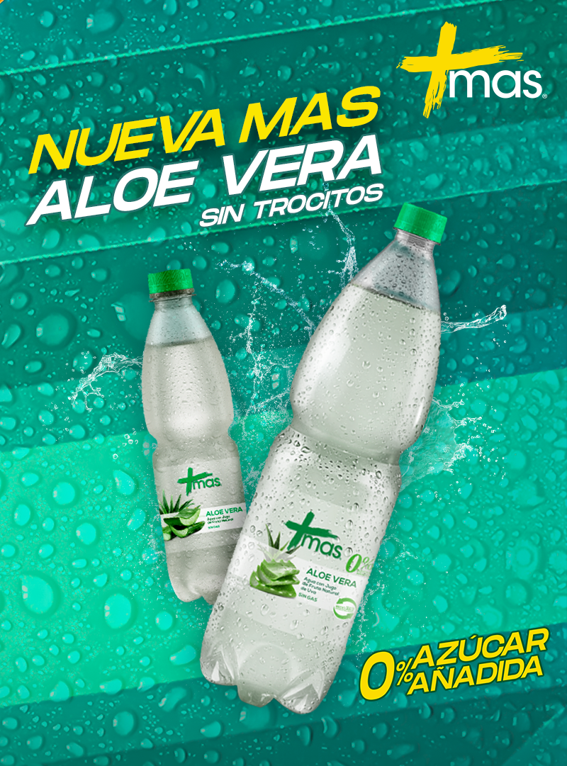 CCU | Agua MAS suma aloe vera a su familia de productos